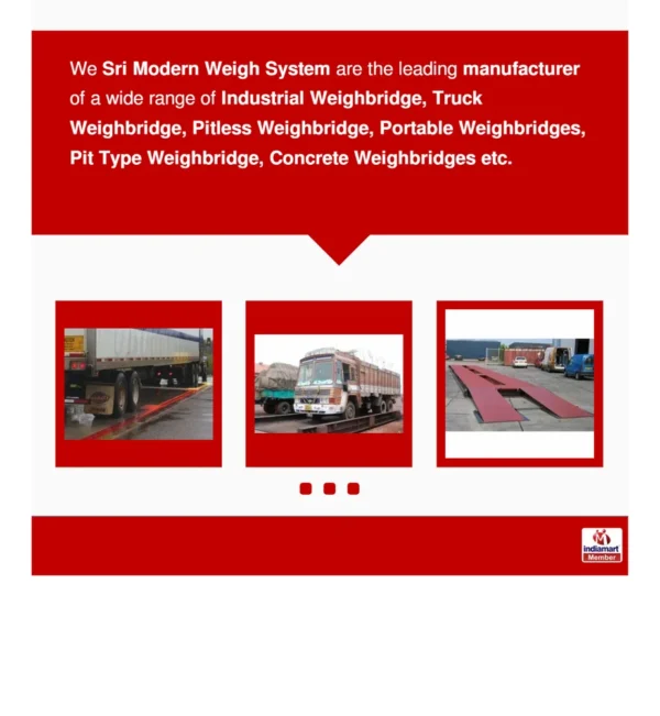 Concrete Pit Weighbridges - Sri Modern Weigh System